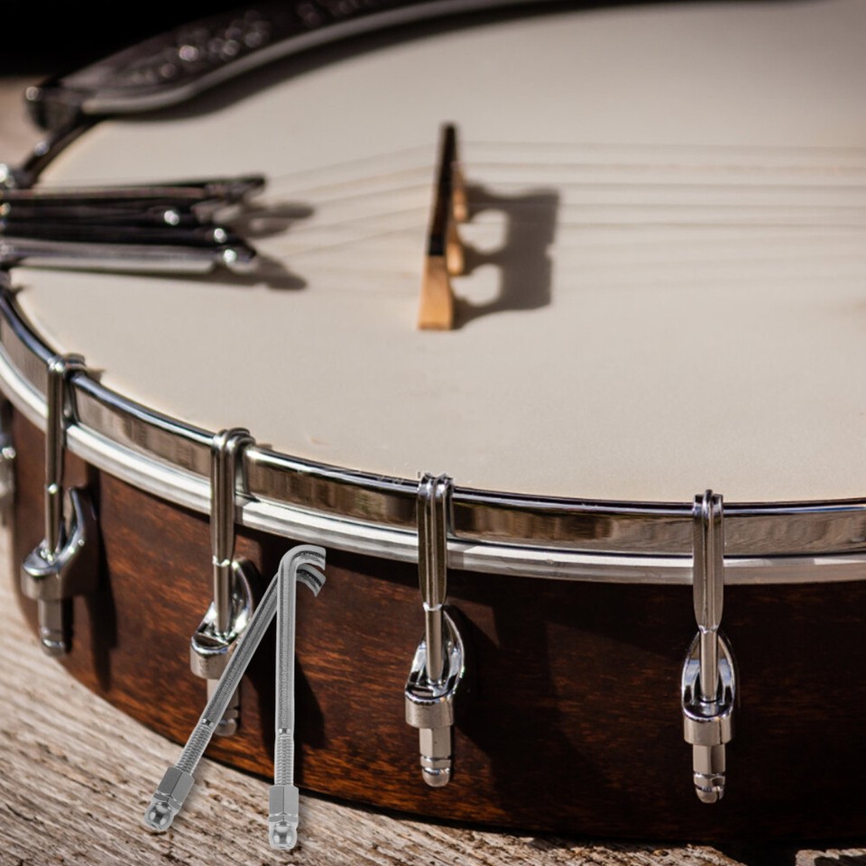 48PCS Banjo Hook Brackets Banjo Nuts Banjo Hooks Metal Parts Musical ...