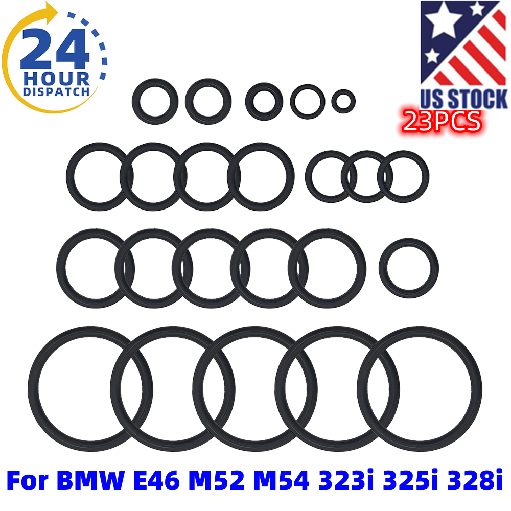 Cooling System Hose O-ring Set For BMW E46 M52 M54 323i 325i 328i 330i ...