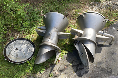 Lot Of 2 Stainless Receiving Powder Cone Hopper Used | eBay
