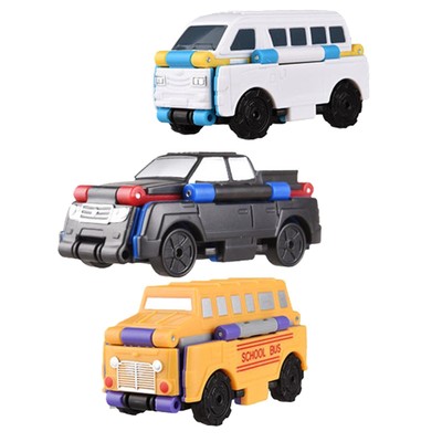 3Pcs Transformable Cars Dual Design Toy Cars Flip Cars Deformation Car ...
