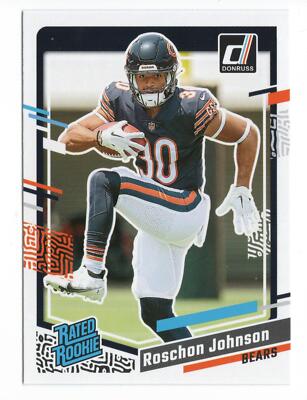2023 Donruss 314 Roschon Johnson RC Rookie Chicago Bears Card | eBay
