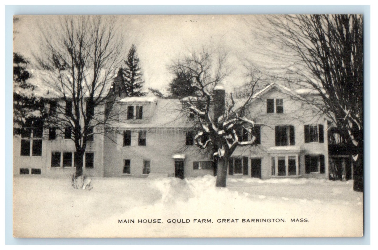Main House Gould Farm Winter Snow Great Barrington Massachusetts MA ...