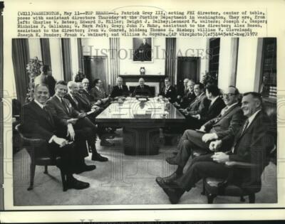 1972 Press Photo L. Patrick Gray III, FBI acting director and ...