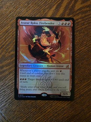 Avatar Roku, Firebender (Extended Art) - Foil - Avatar: The Last ...