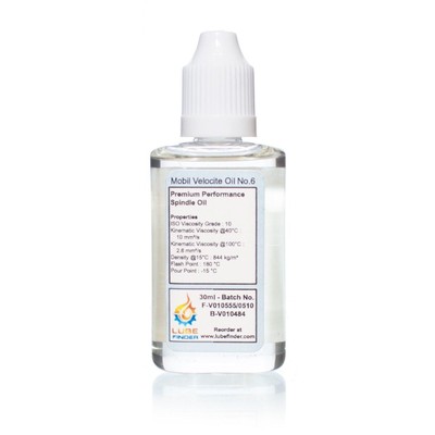 30ml Mobil Velocite Oil No.6 ISO VG 10 Bearing Spindle Oil Linn Gold ...
