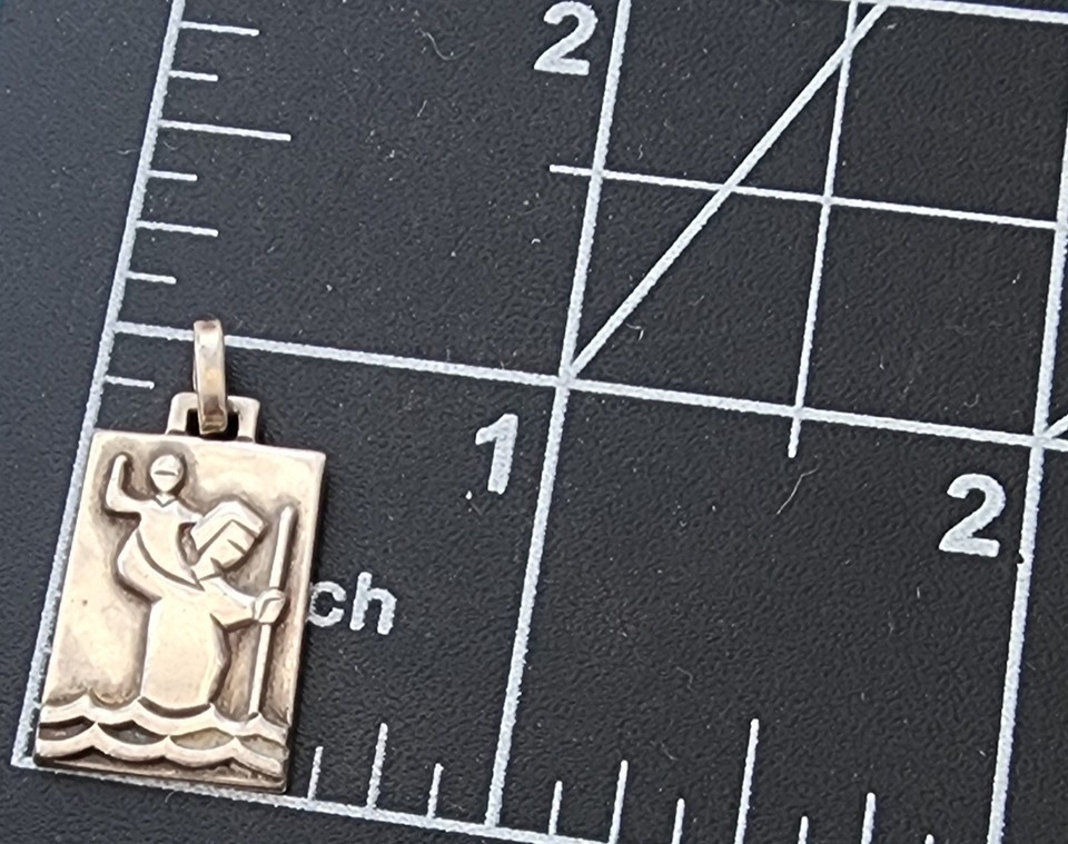 Retired James Avery St. Christopher Rectangle Pendant | eBay UK