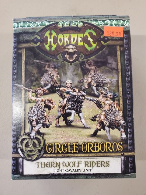 50mm Hordes Circle Orboros Tharn Wolf Riders 72086 for sale online | eBay