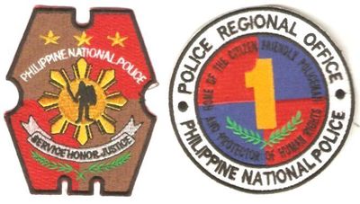 Philippines National Police PNP Region 1 Shoulder Patches 4 x 3.25in ...