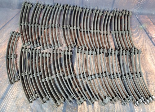 23 Vintage O Gage Model Railroad 3 Rail 10" Curved Track Pieces K-Line ...