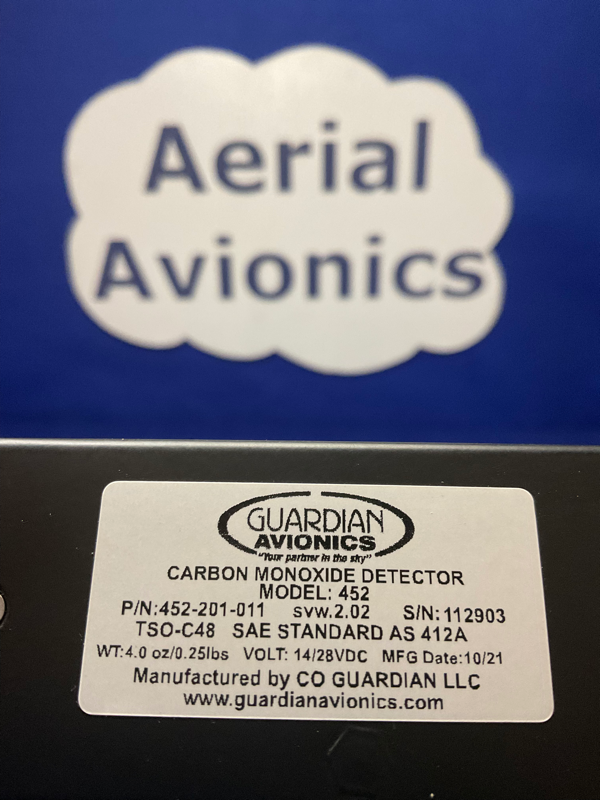 GUARDIAN AVIONICS CARBON MONOXIDE DETECTOR (P/N 452-201-011) | eBay