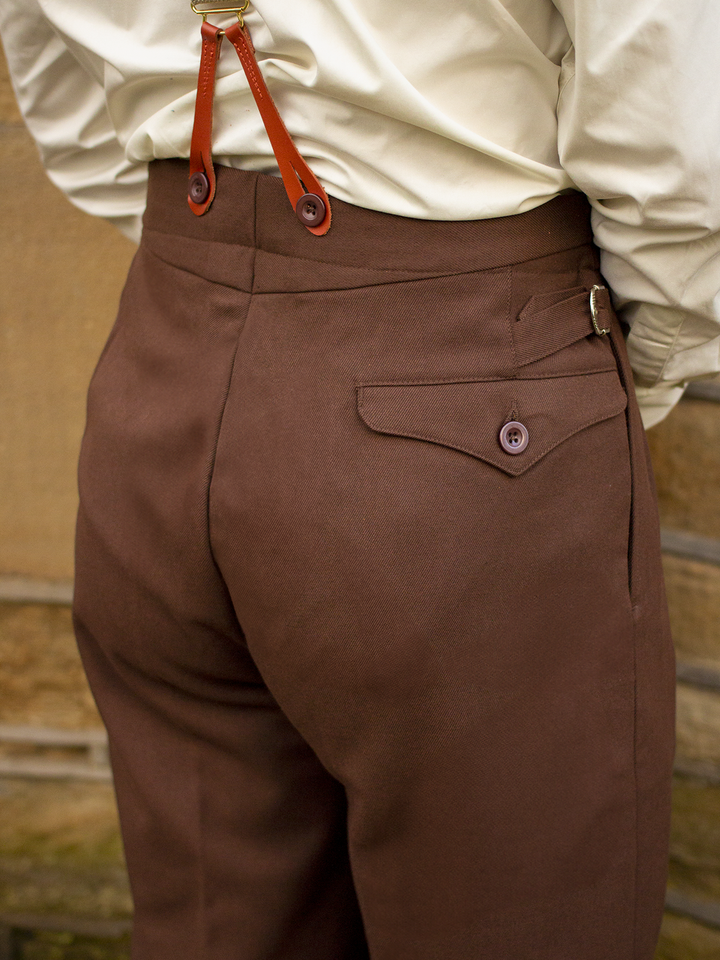 Mens Vintage Pants | High Waist 1940s 50s Vintage Style Pants - Hickory ...