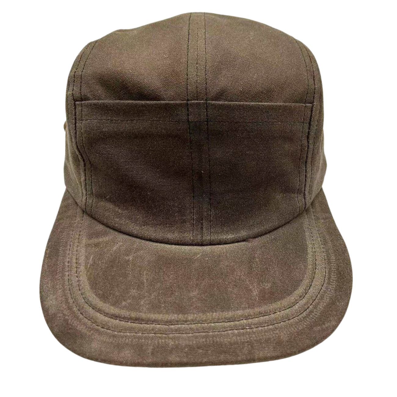 Quint Fishing Cap Jaws Hat Shark Fisherman Brown Canvas 5 Panel ...