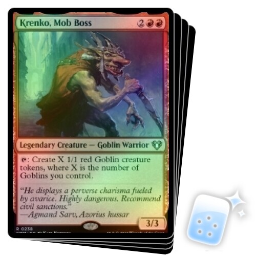 FOIL KRENKO, MOB BOSS X4 Commander Masters Magic MTG MINT CARD | eBay