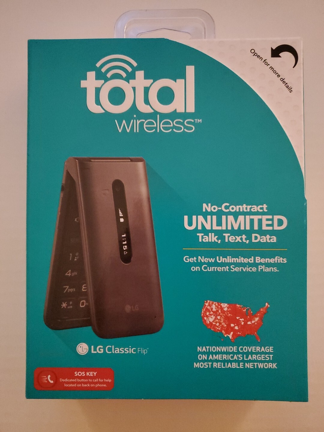 Total Wireless LG Classic Flip 4G LTE Prepaid Flip Phone Brand New | eBay