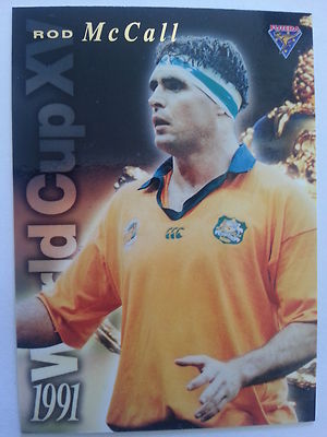1995 Futera Rugby Union 1991 World Cup XV WC4 Rod McCall | eBay Australia