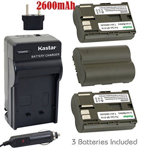 BP-511 Battery&Charger for Canon ZR85 ZR90, Optura 10 20 50MC 100MC ...