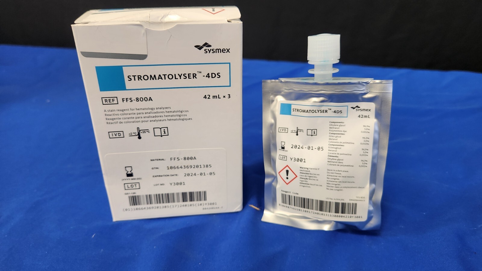 FFS-800A Sysmex Stromatolyser-4DS Reagent (3x42mL) for sale online | eBay