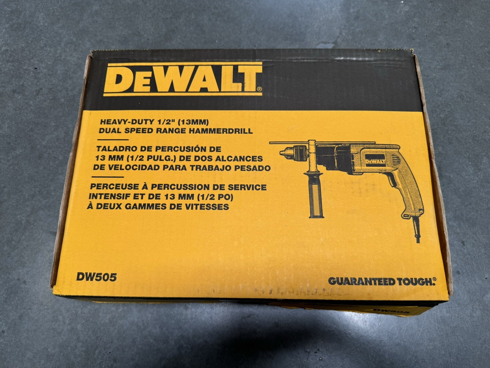 DEWALT DW505 1/2" VSR Dual Range Hammer Drill for sale online | eBay