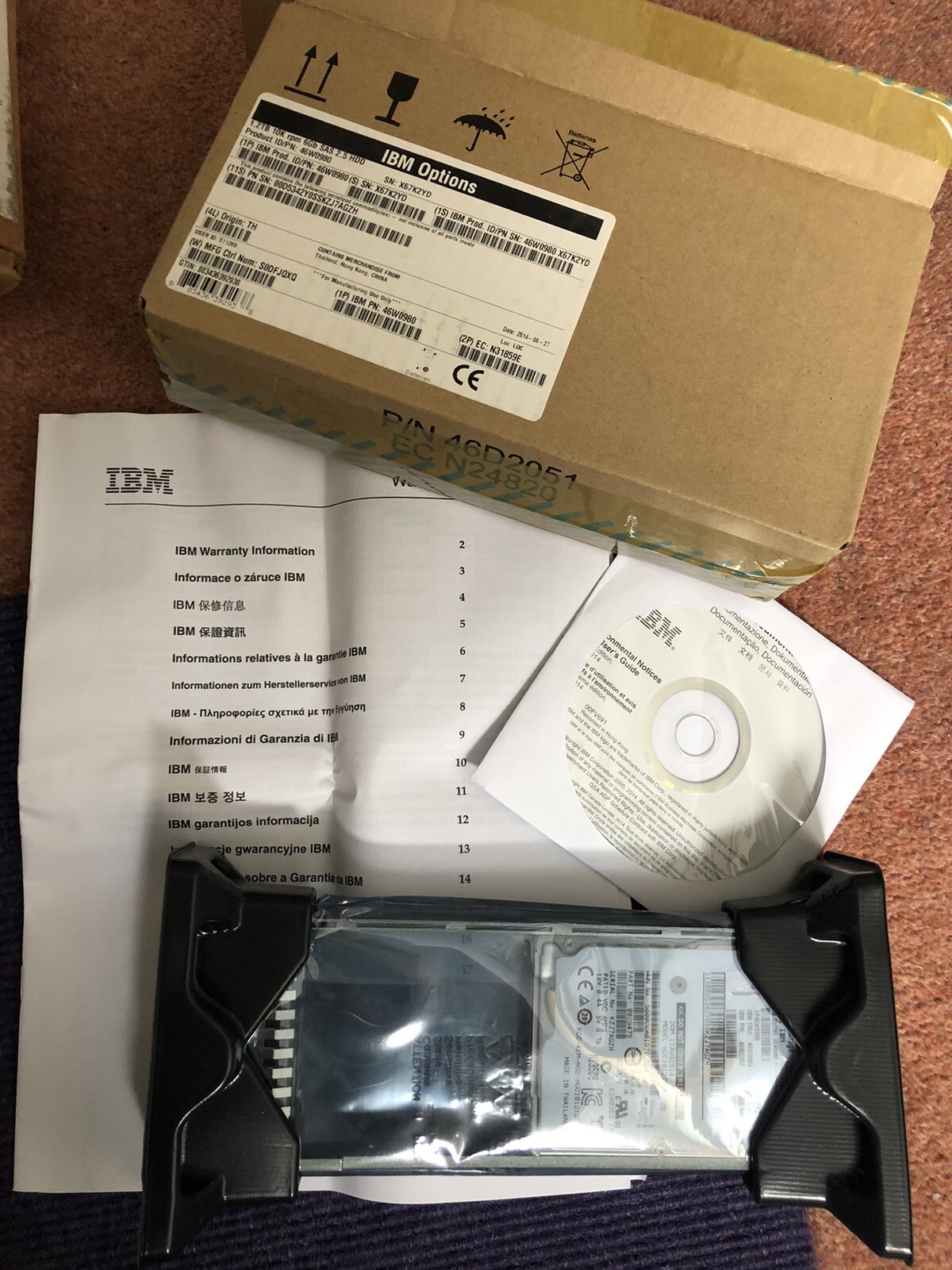 IBM 85Y6156 1.2tb 2.5" SAS 10k HDD for sale online | eBay UK