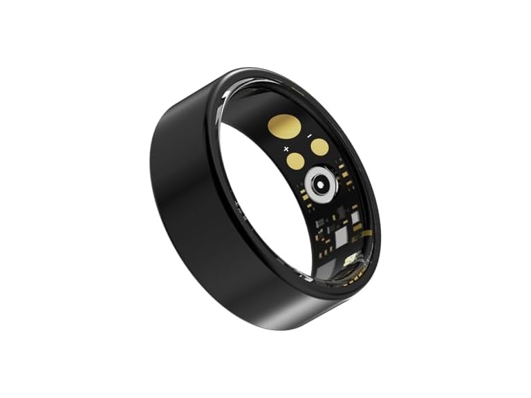 Smart Ring with Charge Box for Women Men Health Ring Sleep Heart Rate ...