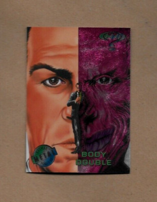 1995 Fleer Metal Batman Forever Body Double Silver Flasher Card #59 Two ...