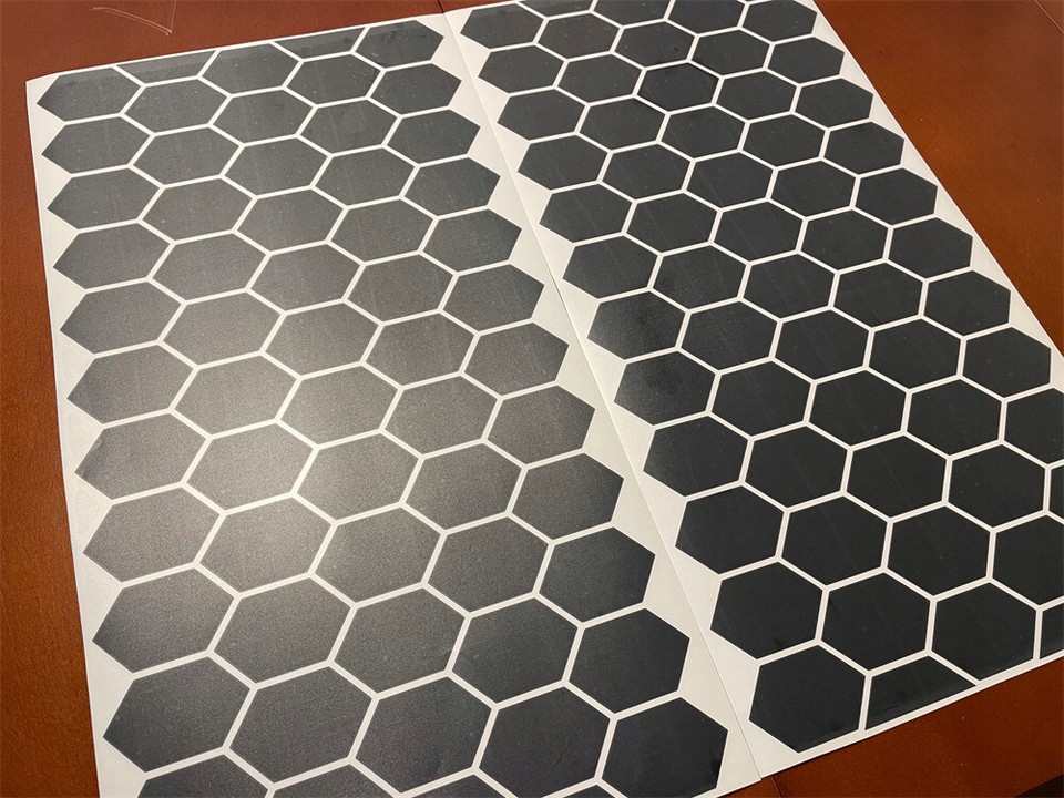 2X Honeycomb PVC Car B-pillar Stickers Auto Center Column Decoration ...