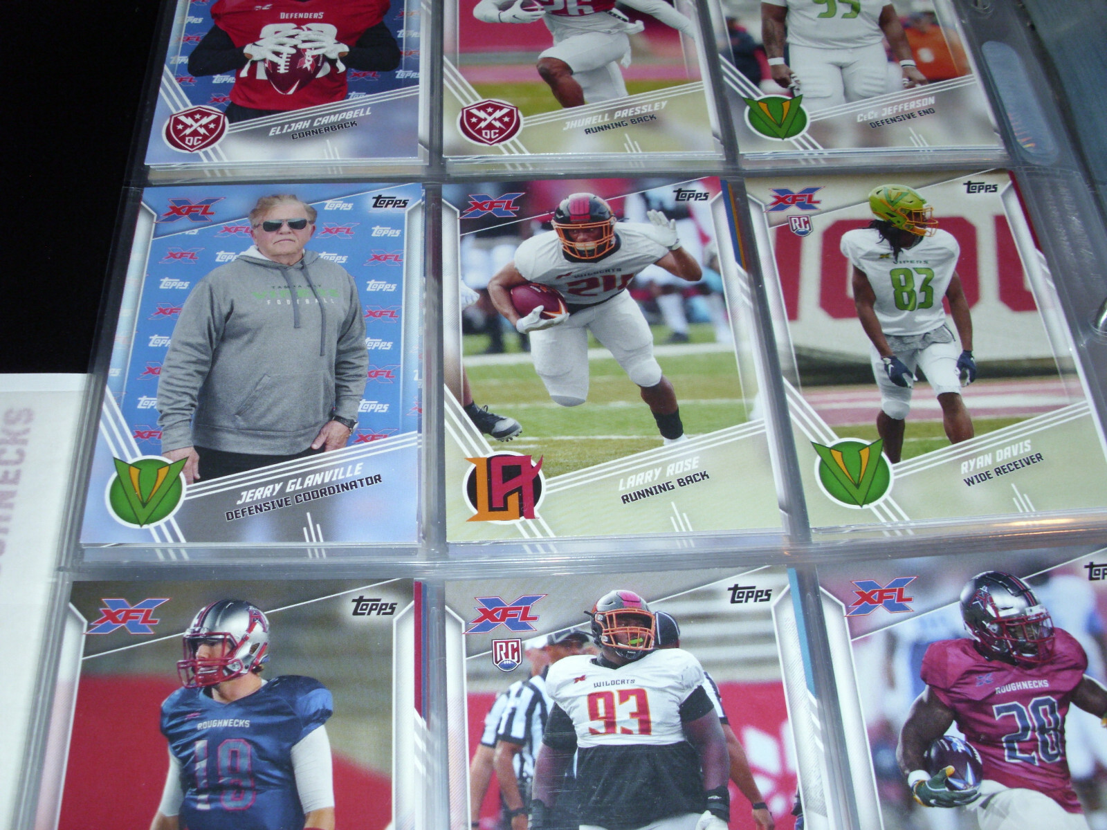 2001/2019/2020 XFL - AAF Topps/Topps Now Complete Set card lot (581 ...
