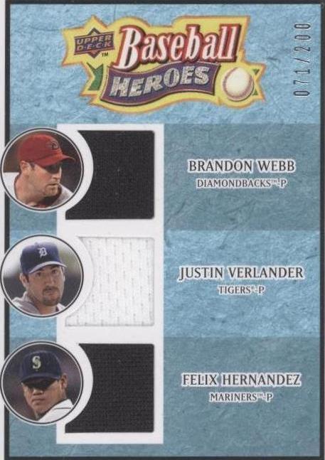 2008 Upper Deck Baseball Heroes - Justin Verlander, Félix Hernández ...