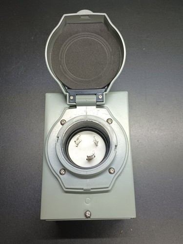 RV Trailer Camper intertek 30 Amp Power Inlet Box WEATHERPROOF RML530PB ...