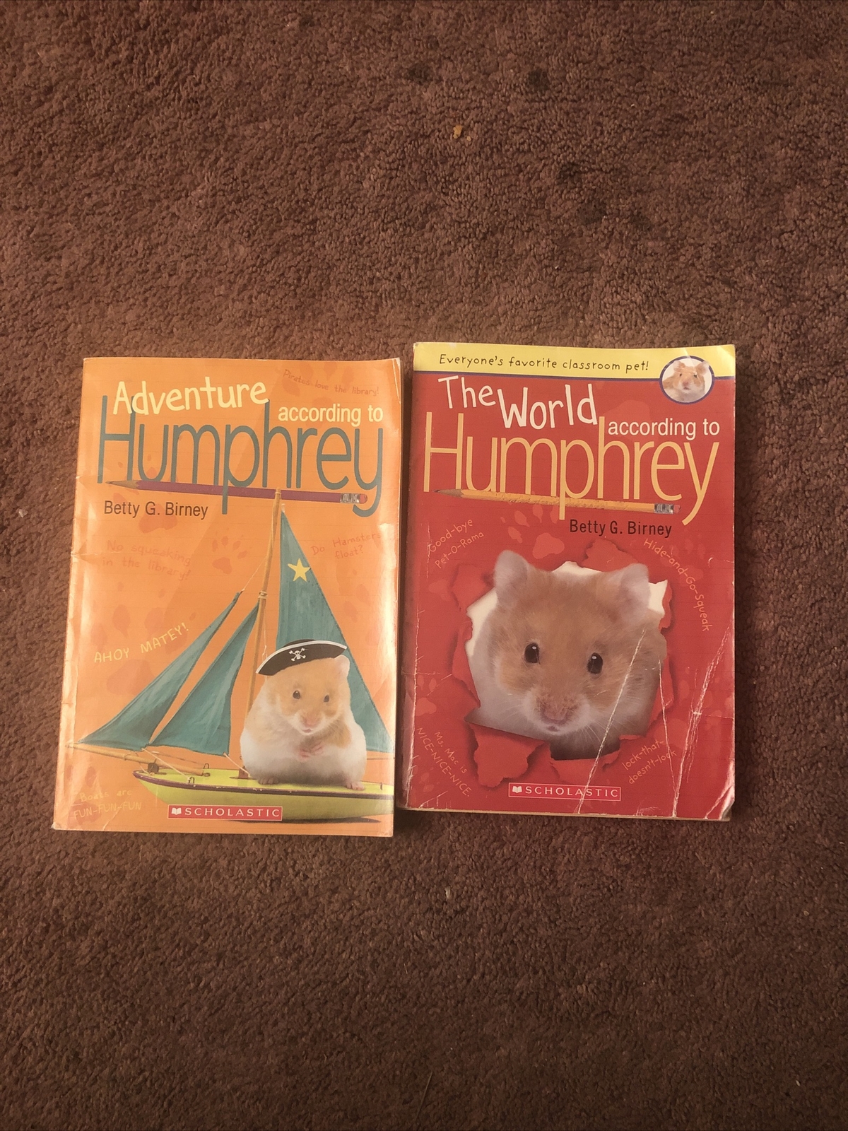 Humphrey LOT OF 2 Children's Chapter Books by Betty G. Birney Adventure ...