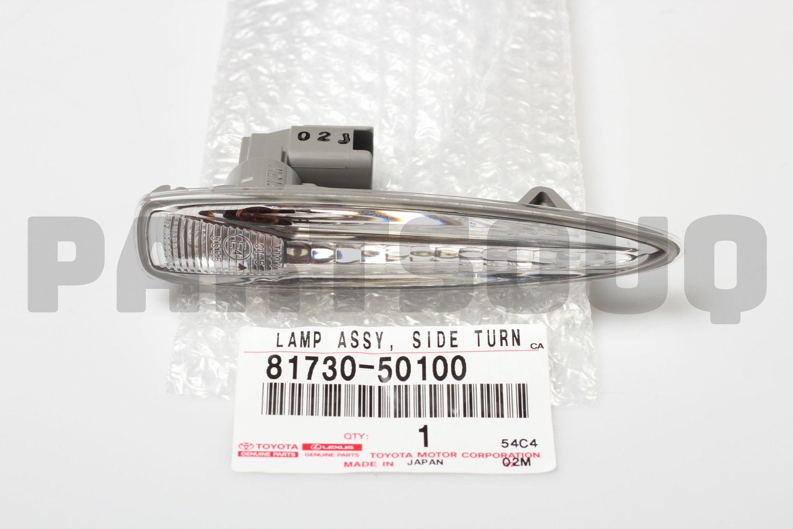 8173050100 Genuine Toyota LAMP ASSY, SIDE TURN SIGNAL, RH/LH 81730 ...