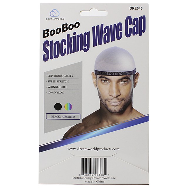DREAM Boo Stocking Wave Cap Wire Eastic Band Item 045 Black Beauty for ...