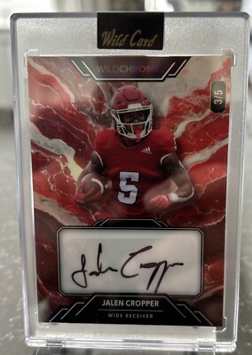 2023 Wild Card Wildchrome JALEN CROPPER #d /5 Red Wildmarble Auto SSP ...