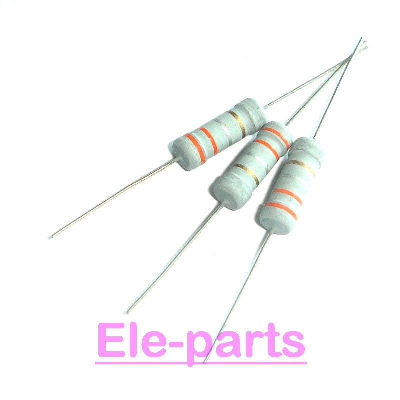 100 PCS 2 WATT 0.33 OHM 0.33R ±5% CARBON FILM RESISTOR 2W 0R33 0.33Ω | eBay