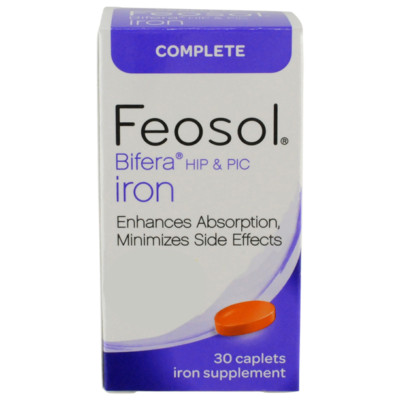 Feosol Iron Mineral Supplements- Unflavored- 1 Caplets- 30 Ct | eBay