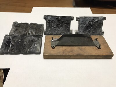 Vintage Toy Lead Soldier Set Knights and WW1 Soldier Molds Handles and ...