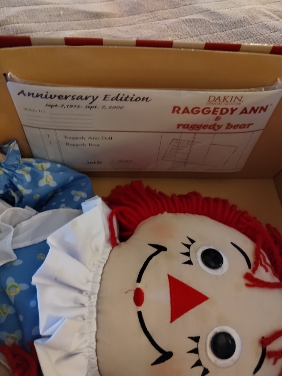 Dakin Raggedy Ann & Bear 85th Anniversary Edition 2000 for sale online ...