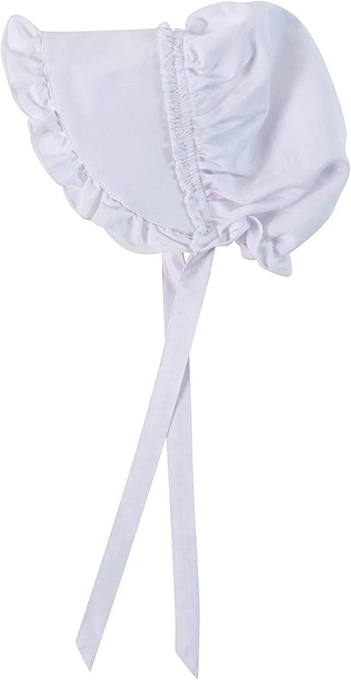 Girls Colonial Apron & Deluxe Bonnet Set - 4-8 Years (Chose Color ...