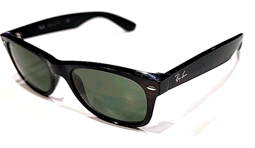 Ray Ban Rb2132 901 New Wayfarer Black Green Sunglasses 52/18 MSA | eBay