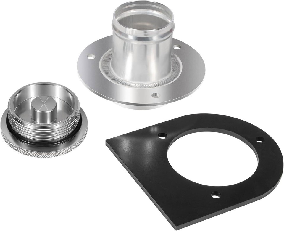 17-2530 Aluminum Remote Fuel Tank Filler Neck w Gas Cap Kit For 2 ...