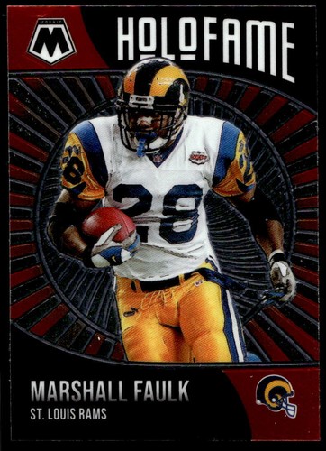Marshall Faulk 2021 Panini Mosaic HoloFame #6 St. Louis Rams Football ...