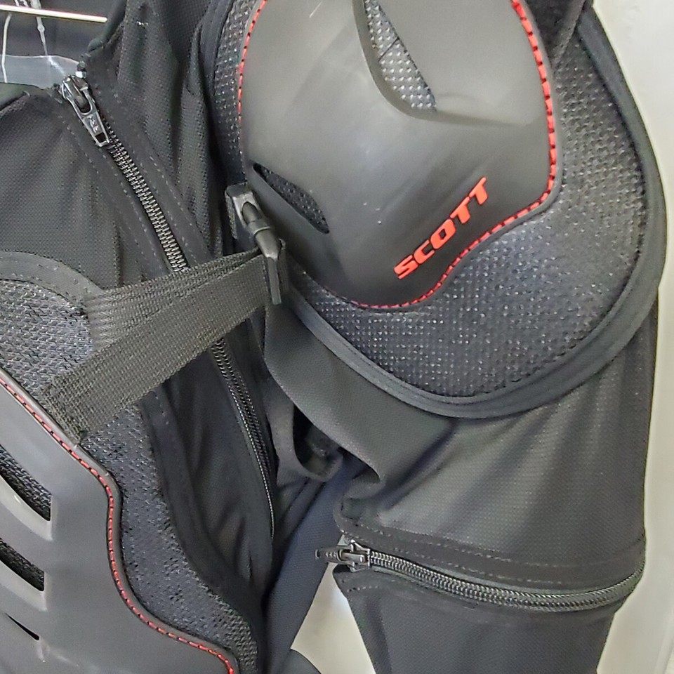 Scott MX Pursuit Jacket Chest Protector Black/Red Men's Large L
