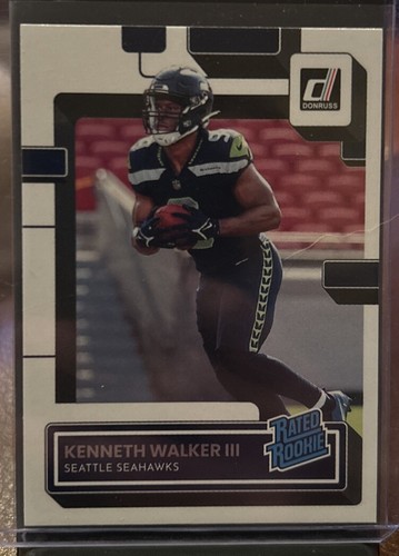 KENNETH WALKER III SEAHAWKS RATED ROOKIE CARD #218 RC SP 2022 DONRUSS ...