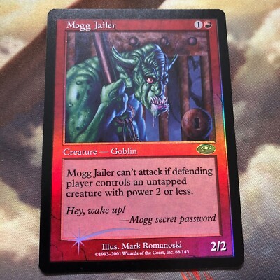 Foil Mogg Jailer - Red Creature Goblin - Planeshift MTG | eBay Australia