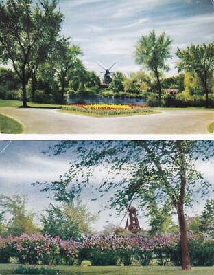 Two Postcards Featuring Lilac Time at Mount Emblem Cemetery Elmhurst ...