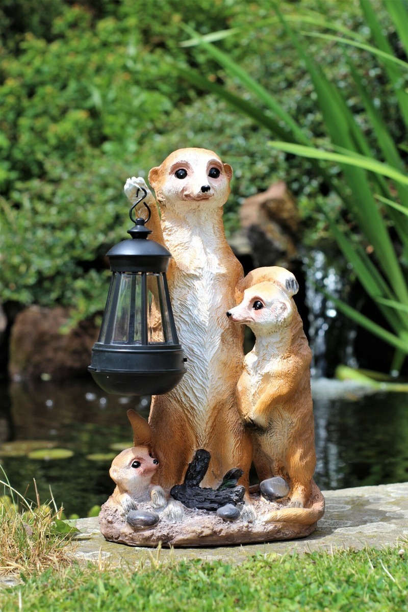 Meerkat Solar Light Garden Ornaments | Fasci Garden