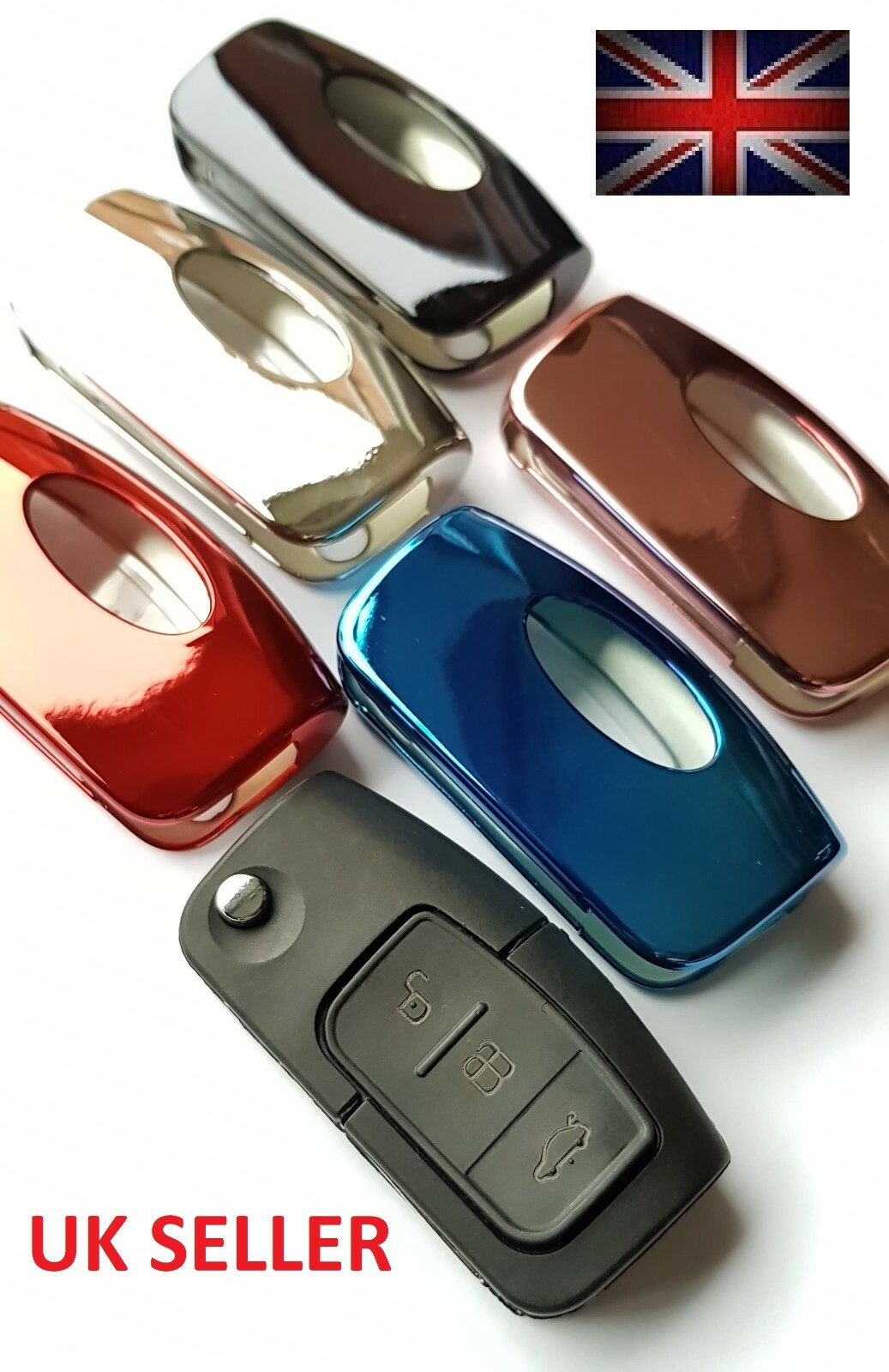 FORD REMOTE GALAXY CMAX FOCUS MONDEO KEY COVER SILICONE FLIP KEY FOB ...