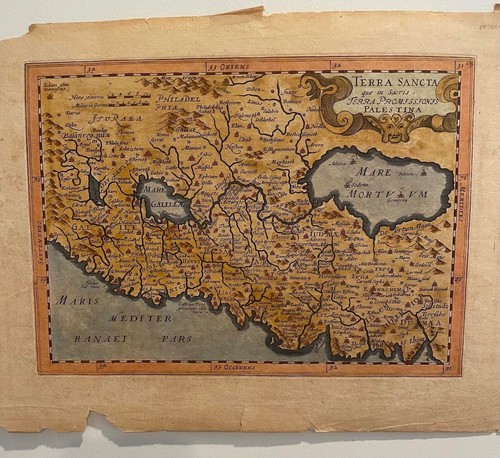 Ortelius 1582 Map of the Holy Land. Original. | eBay