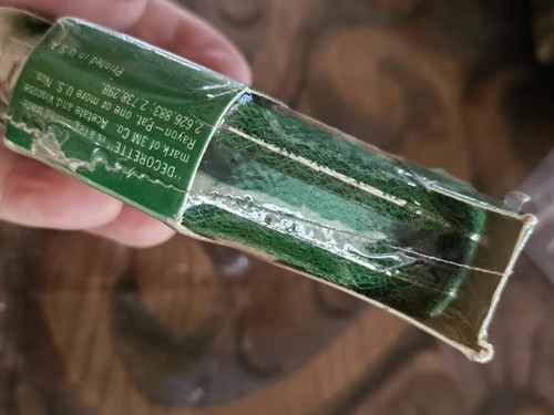 New In Pack Vintage 3M Decorette Gift Ribbon Green Giftwrap Crafts 80 ...