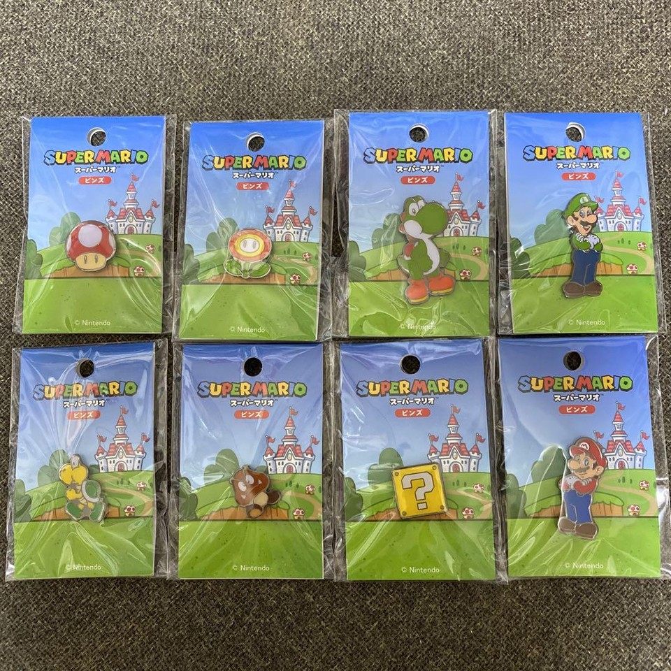 Super Mario Pins 8 Types Full Complete Set from Japan | eBay